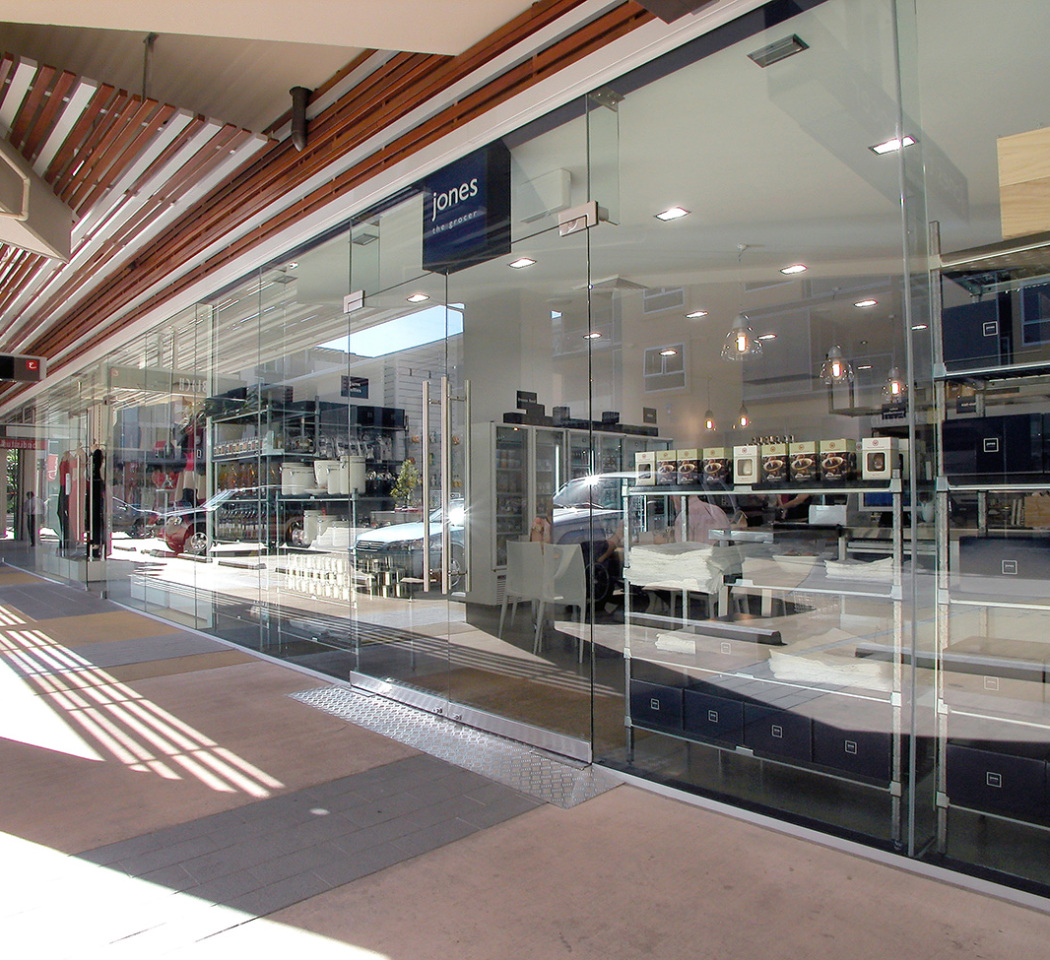 Emporium Frameless Shopfront - Queensland Glass